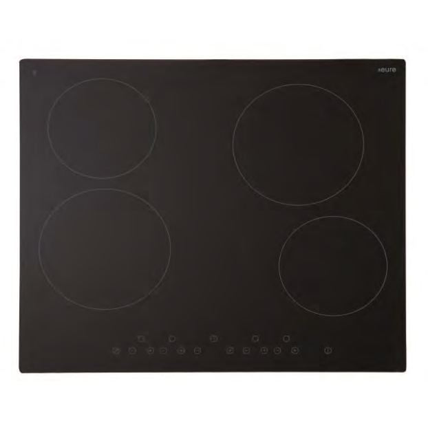 Euro 60cm Ceramic Cooktop ECT600C4 – The Appliance Group