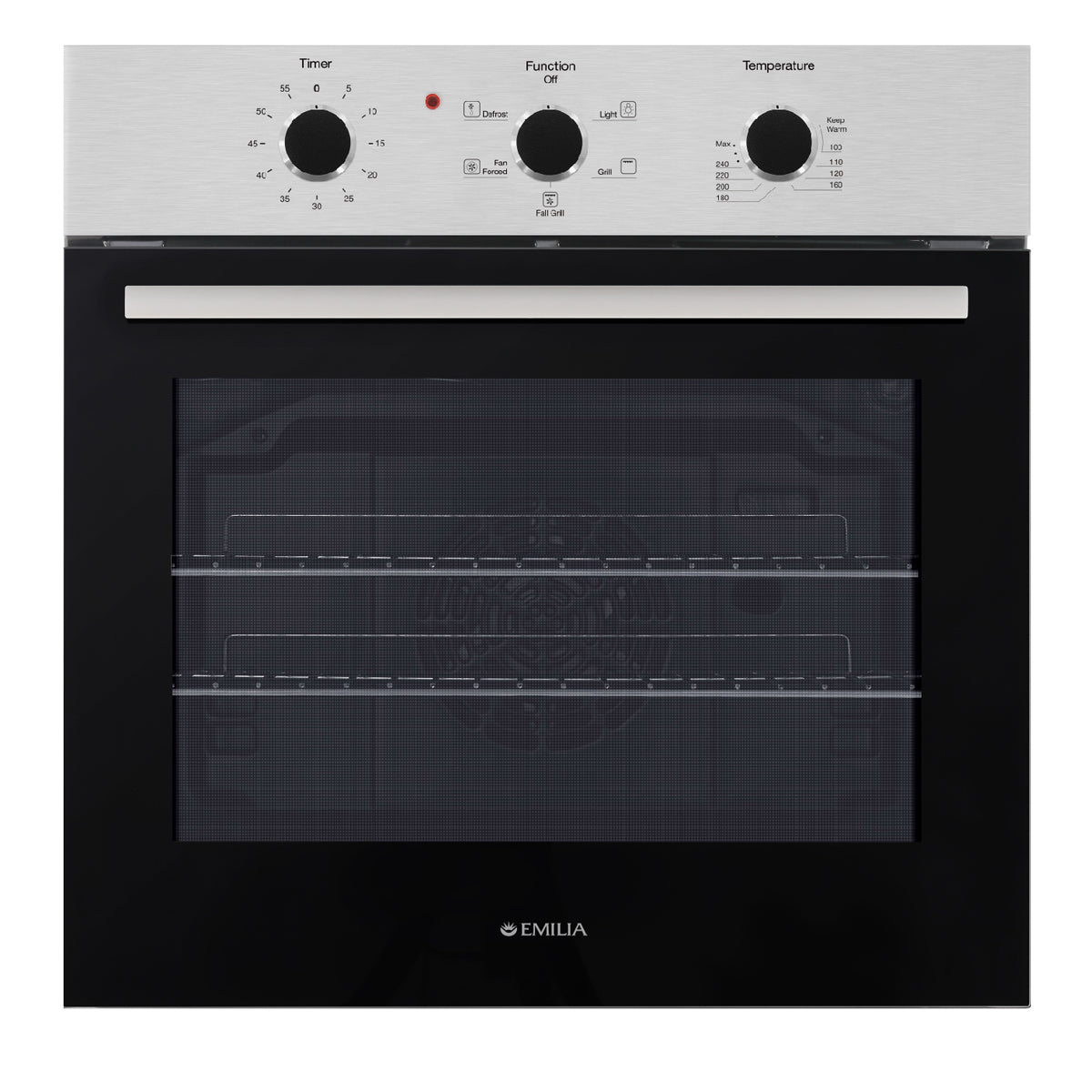 Emilia 60cm Stainless Steel Electric Oven EMRENT65E – The Appliance Group