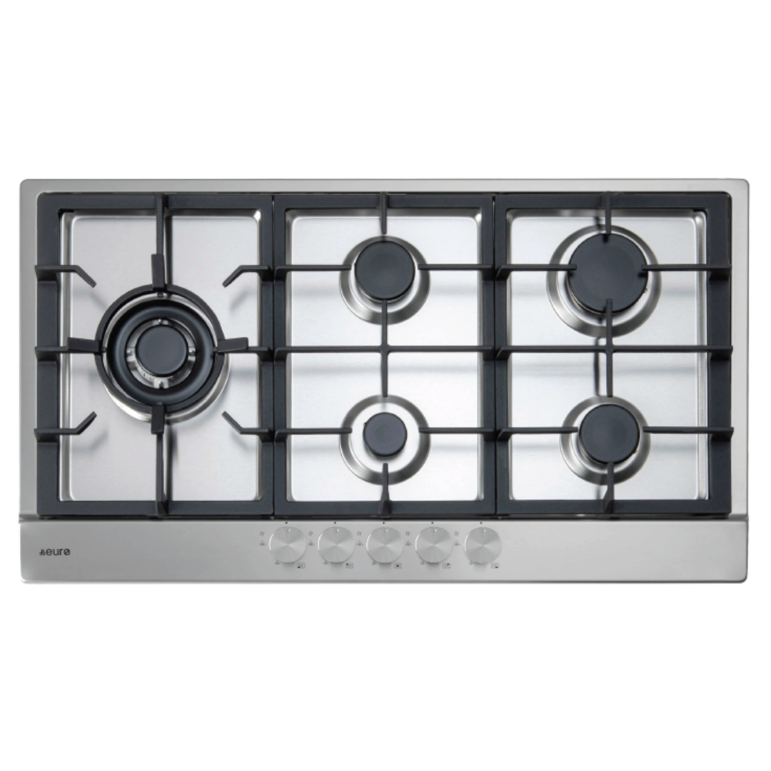 Euro 90cm Stainless Gas Cooktop ECT900GX3 – The Appliance Group