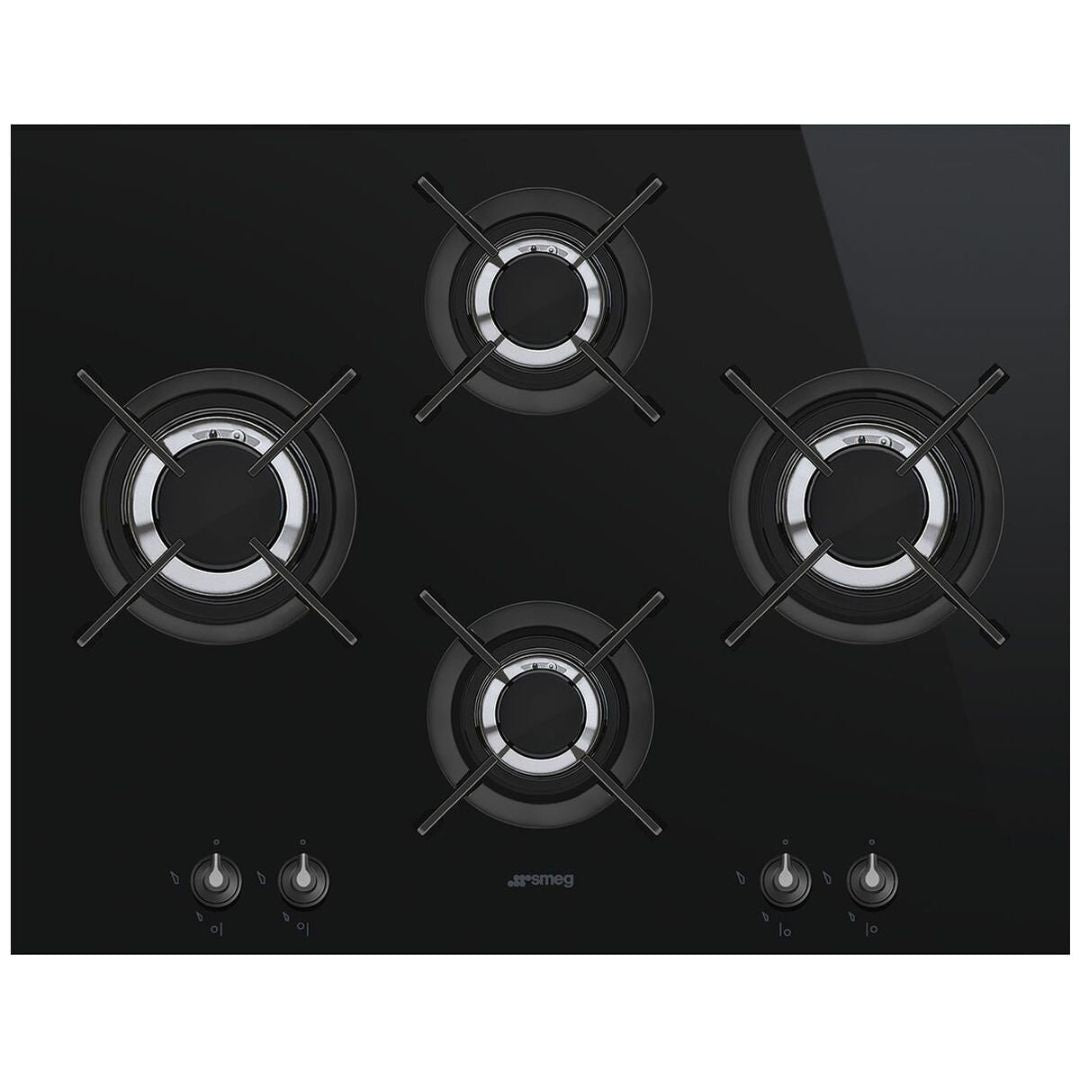 Smeg 65cm Black Glass Gas Cooktop PV164LCNAU - Factory Seconds – The ...