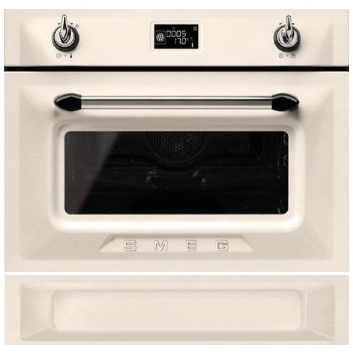 Smeg 60cm Cream Victoria Microwave and Warming Drawer Bundle - Factory ...