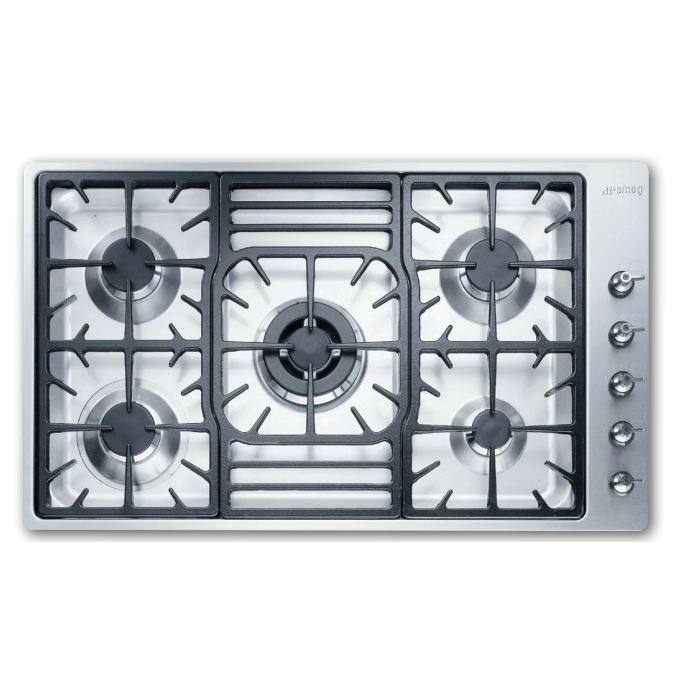 Smeg 90cm Flush mount Gas Cooktop PGA95F3 - Factory Seconds Discount ...