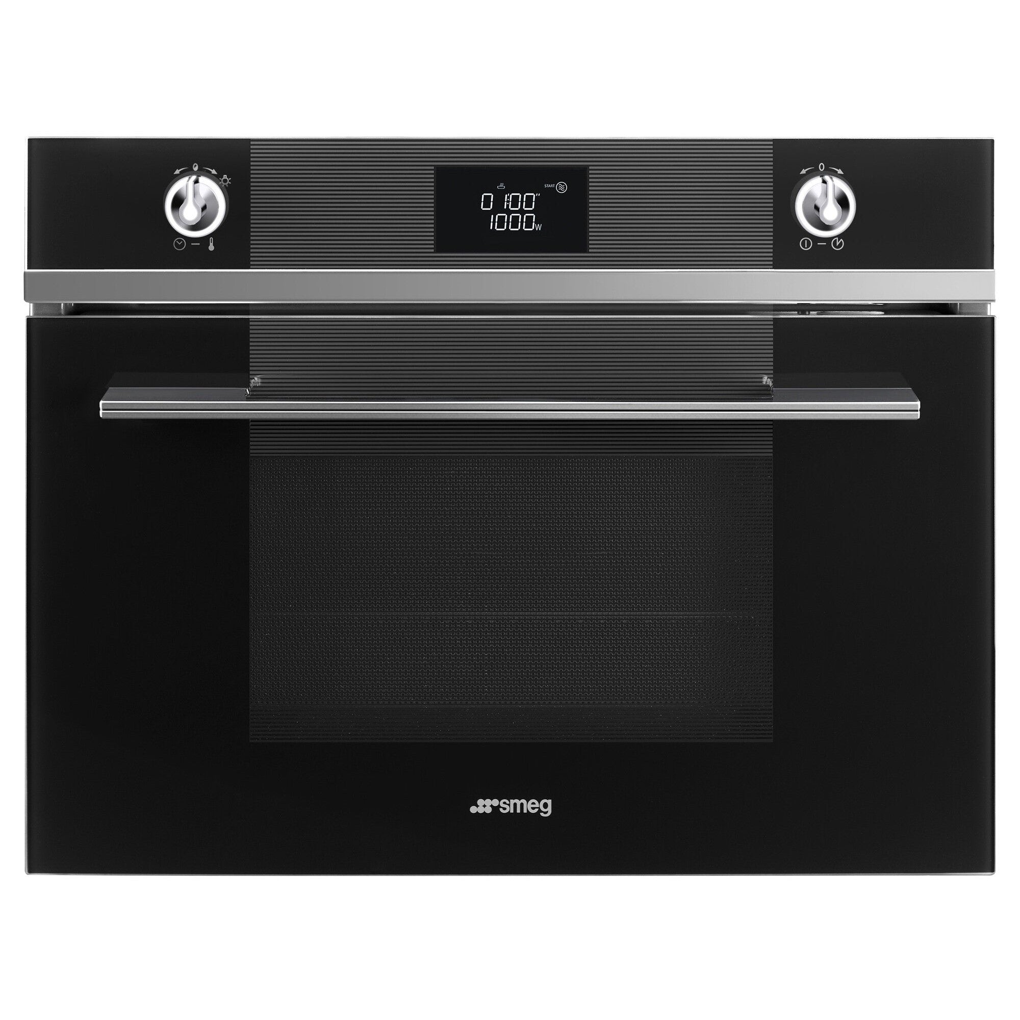 Smeg 60cm Black Linea Microwave Oven with Grill SFA4102MN - Ex Demo Un ...